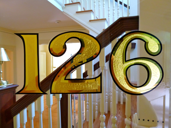 Gold Leaf & Address Numbers - bestdressedsigns.com